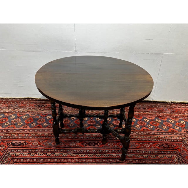 Antique Imperial Oval Gate Leg Table | Chairish