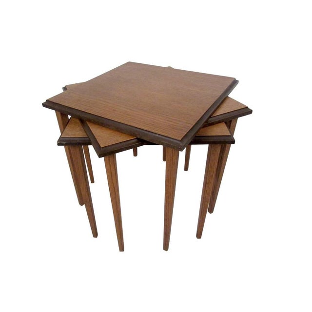 Sleek Mid-Century Nesting Tables | Chairish