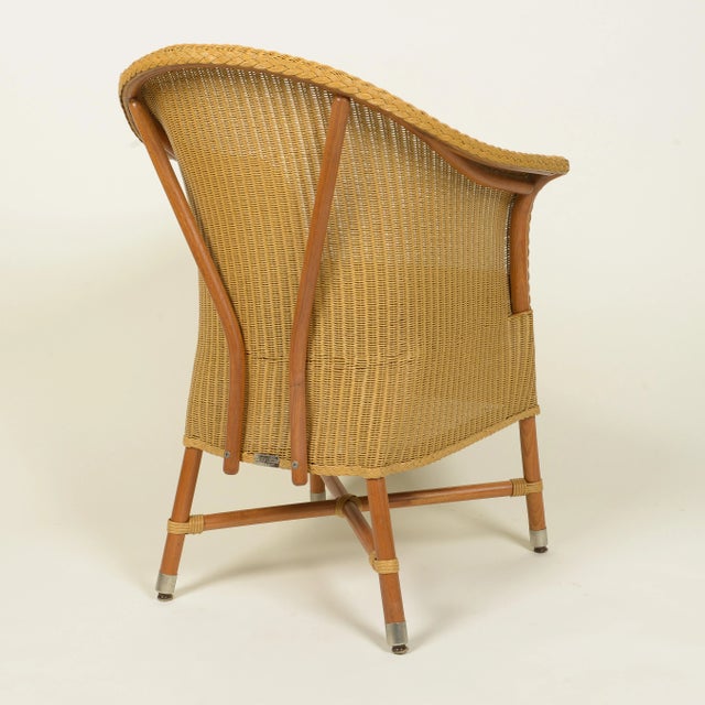 A Set of Six Lloyd Loom Wicker Dining Chairs Chairish
