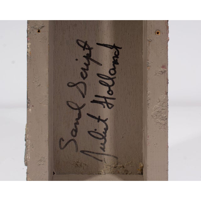 Signed “Sand Script 7” Mixed Media Assemblage by Juliet Holland | Chairish
