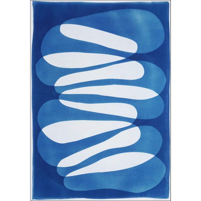 2025, Better Together, Post Minimalist Cyanotype Monotype Diptych ...