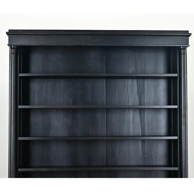 1800s French Empire Style Ebonized Bookcase | Chairish