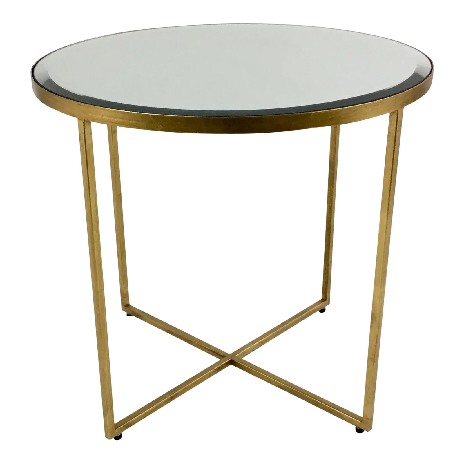 Gold Marissa Side Table | Chairish
