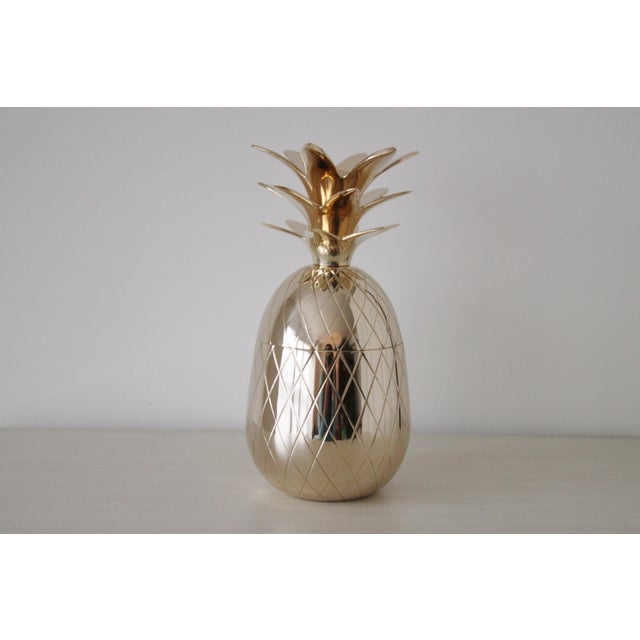Brass Pineapple Box | Chairish