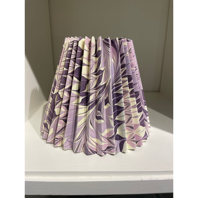 Marble Pleated Lamp Shade | Chairish