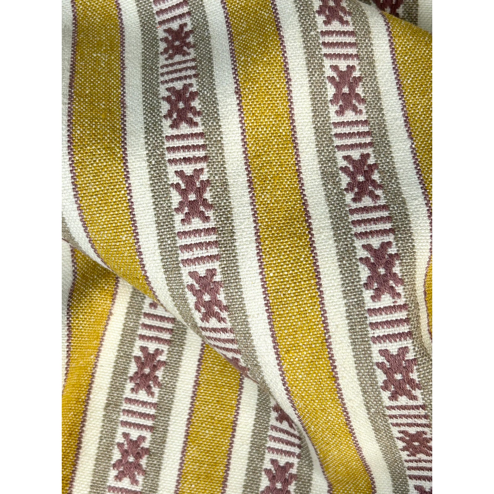 Namay Samay "Hor Seku” Stripe Fabric– 5 Yards | Chairish