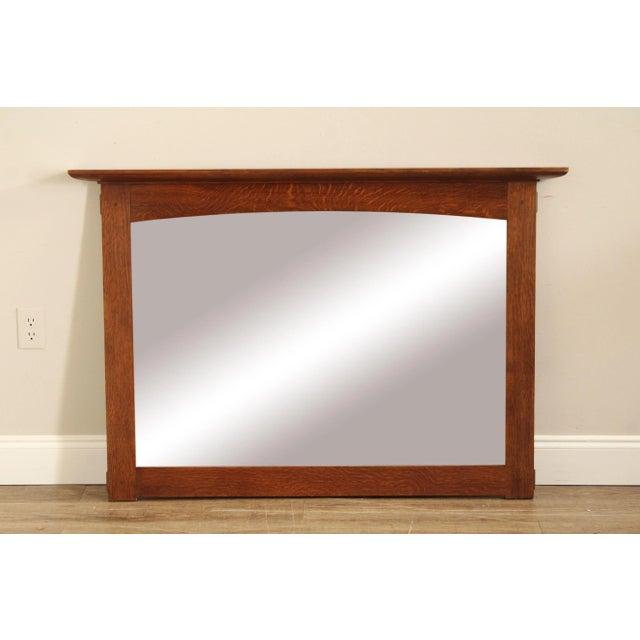 Stickley Mission Collection Oak Wall Mirror | Chairish