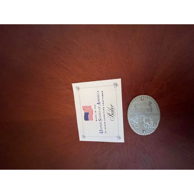 1990s Vintage Baker Neoclassic Round Table | Chairish