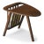 Lowery Modern Magazine Table, Dark Brown | Chairish