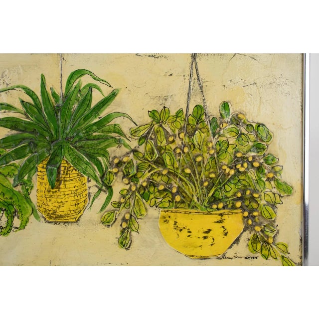 1975 Nancy Potter Contemporary Signed Textural Still Life Painting of ...