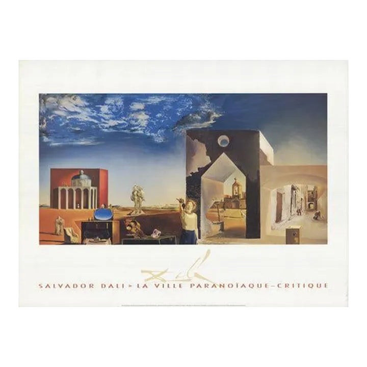 Salvador Dali Paranoiac-critical Town, 1989 Lithograph | Chairish