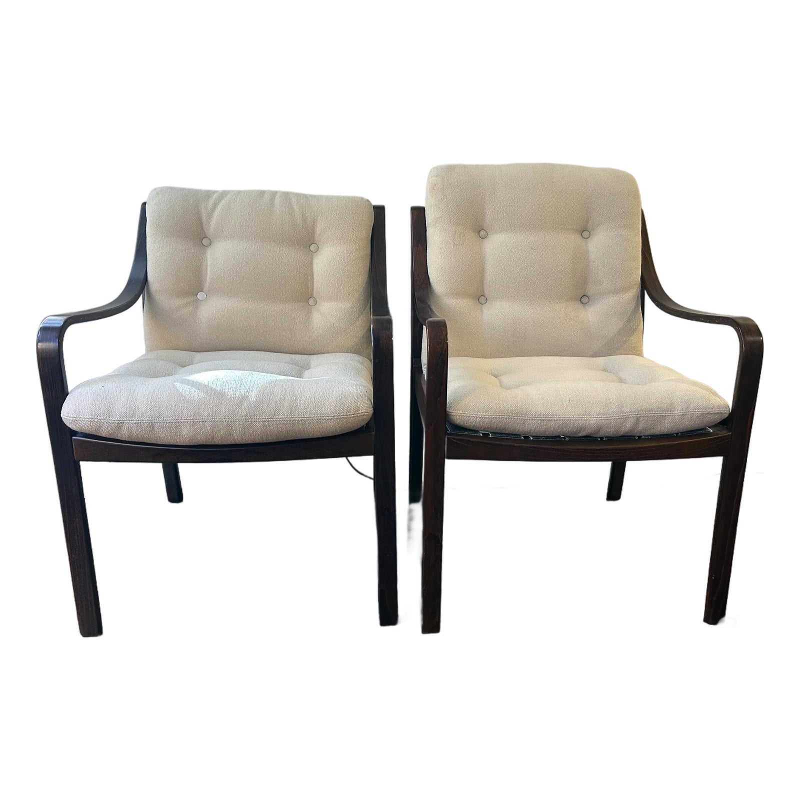 Vintage "Model 108" Easy Chair Attributed to Fredrik A. Kayser | Chairish