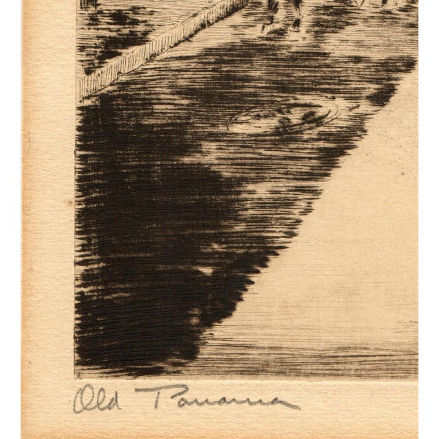 Ray Payne "Old Panama" Etching C.1950 | Chairish