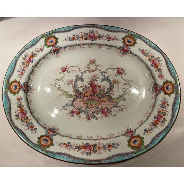19th Century Large Porcelain Platter by Cauldon England- Bentinck ...