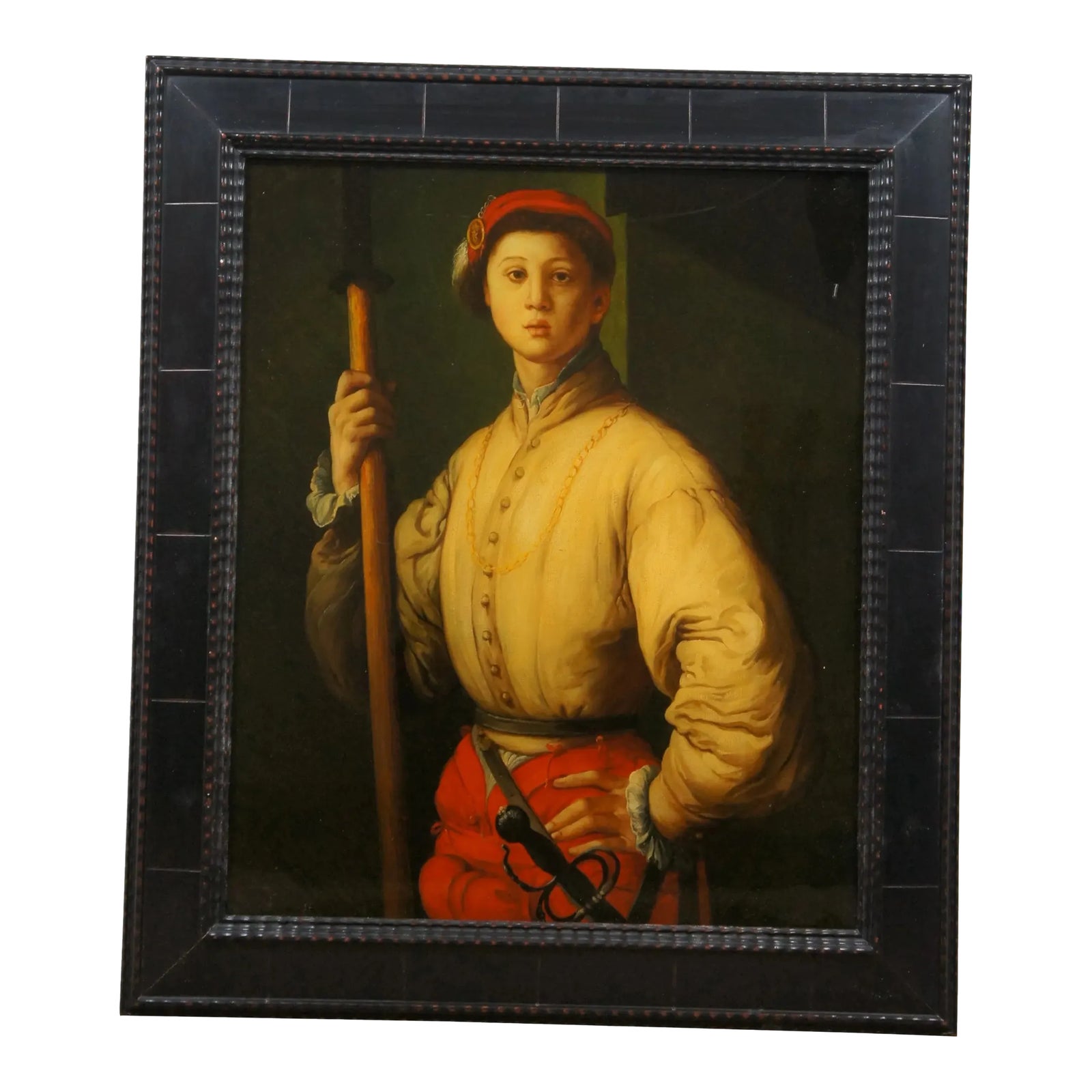 Portrait of Halberdier Cosimo De Medici Soldier Oil Painting After ...