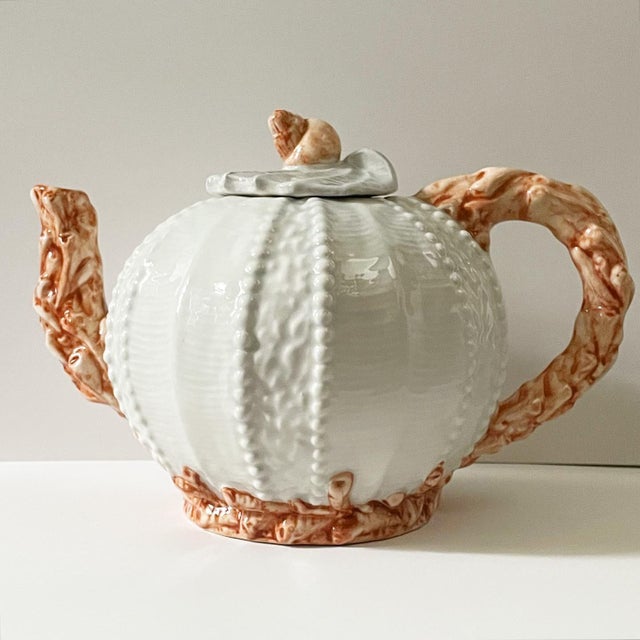 Vintage Italian Majolica Tea Pot | Chairish