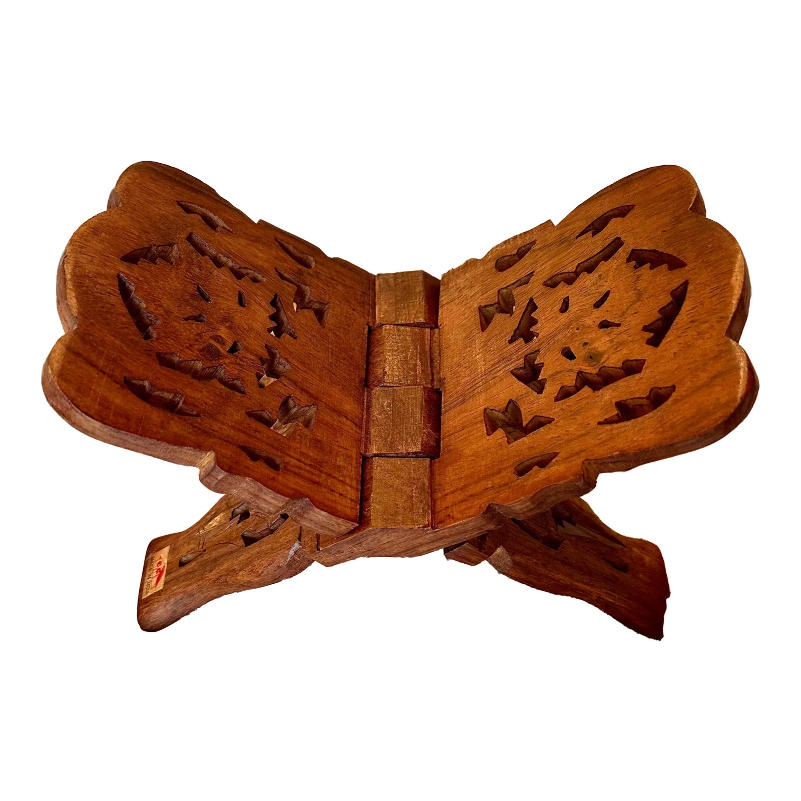 Vintage Wooden Book Display Stand | Chairish