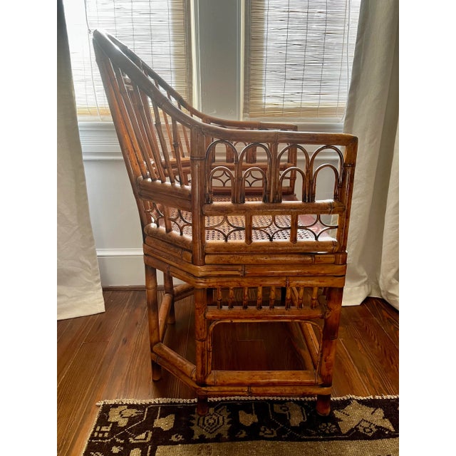 1960s Tortoise Chinoiserie Style Brighton Pavilion Chair | Chairish