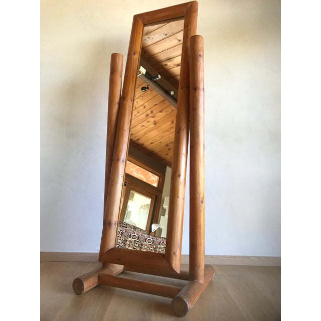 Late 20th Century Rustic Adirondack Mirror | Chairish