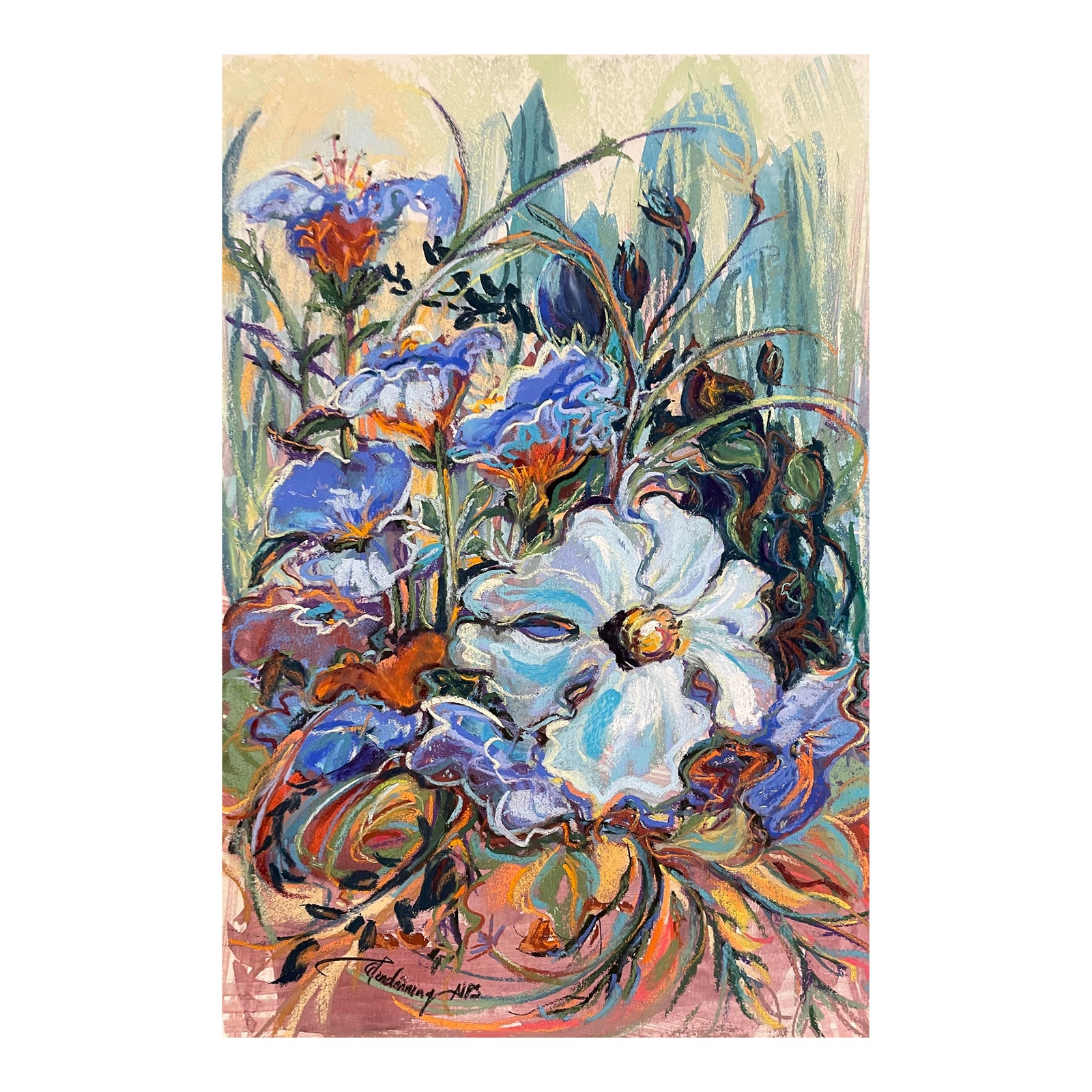 Susan Glendenning Garden Pastel | Chairish