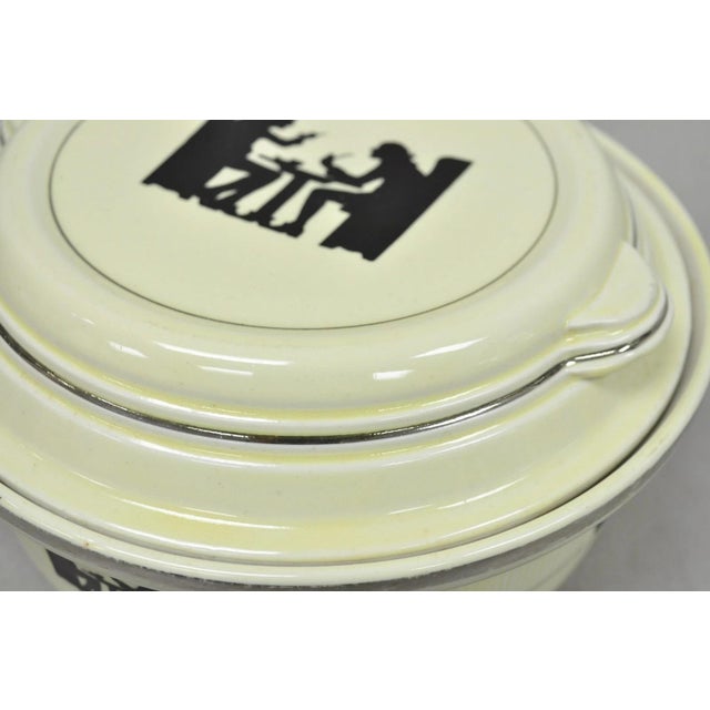 Vintage Hall's China Tavern Silhouette Medallion Traditional Casserole ...