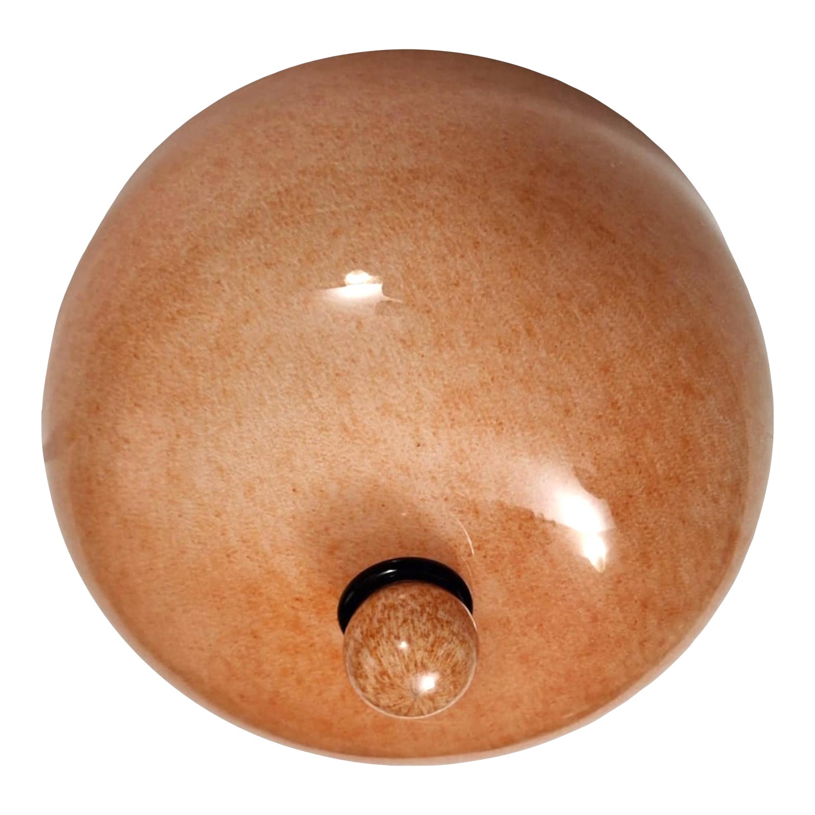 1960s Peach Murano Flush Mount | Chairish