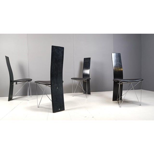 Vintage Concorde Dining Chairs with Leather Seats by Torstein Flatøy ...