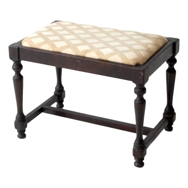 Antique Victorian Piano Bench | Chairish