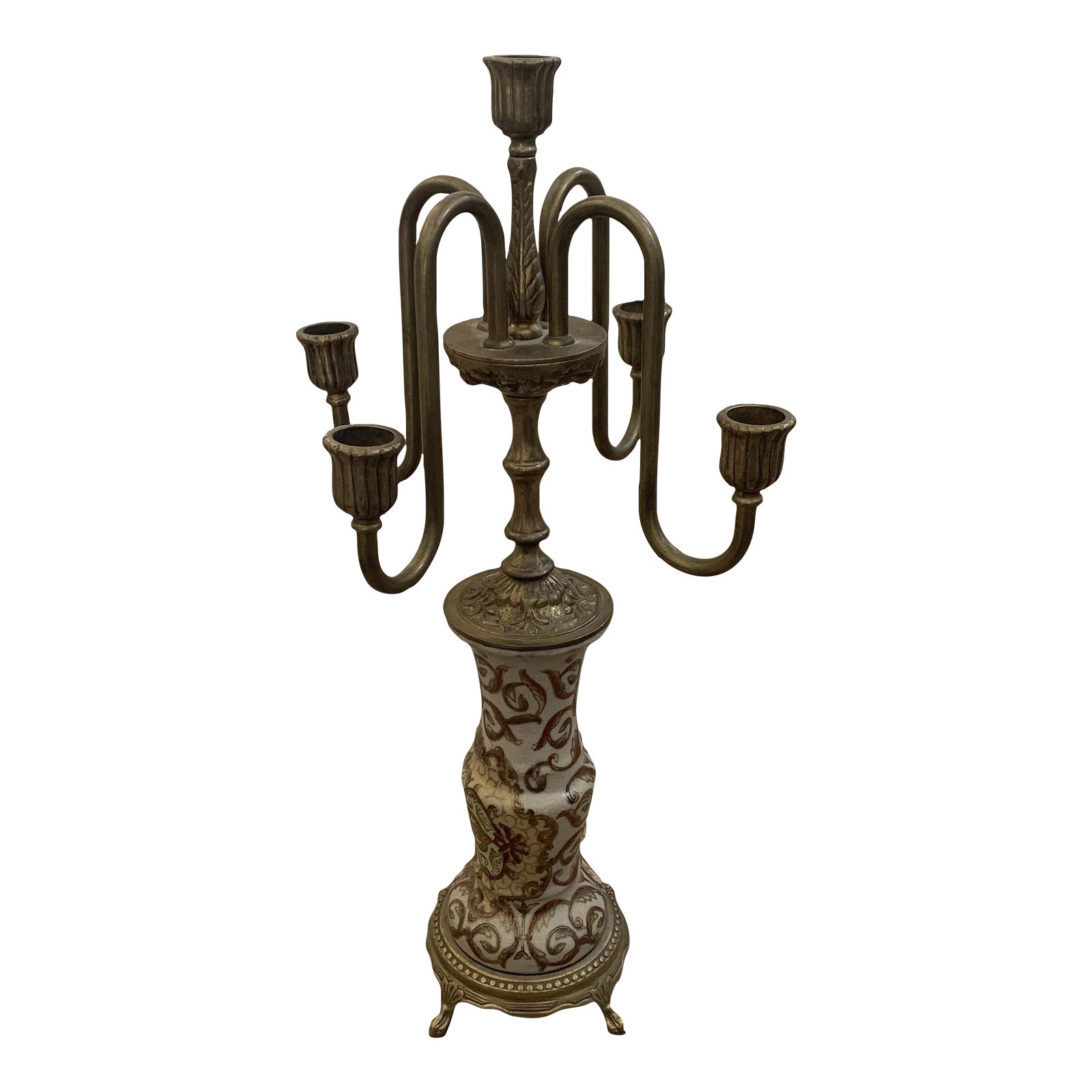 2000s Chinese Style Candelabra | Chairish
