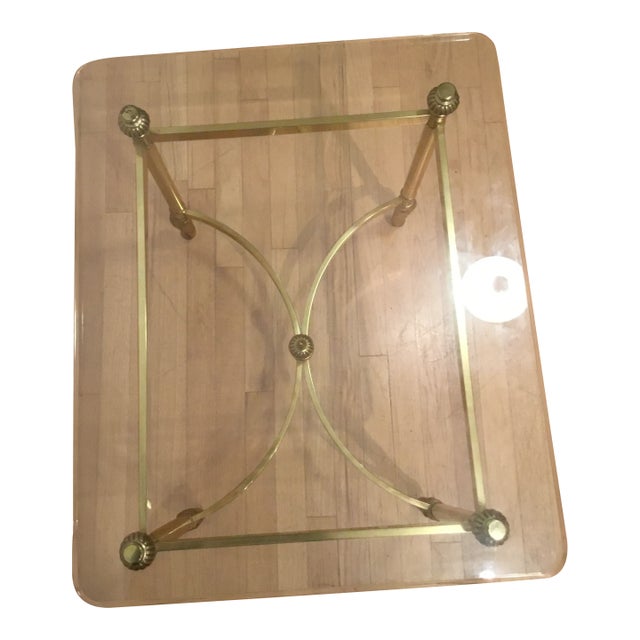 1980s Vintage Ethan Allen Hollywood Regency Style End Table | Chairish