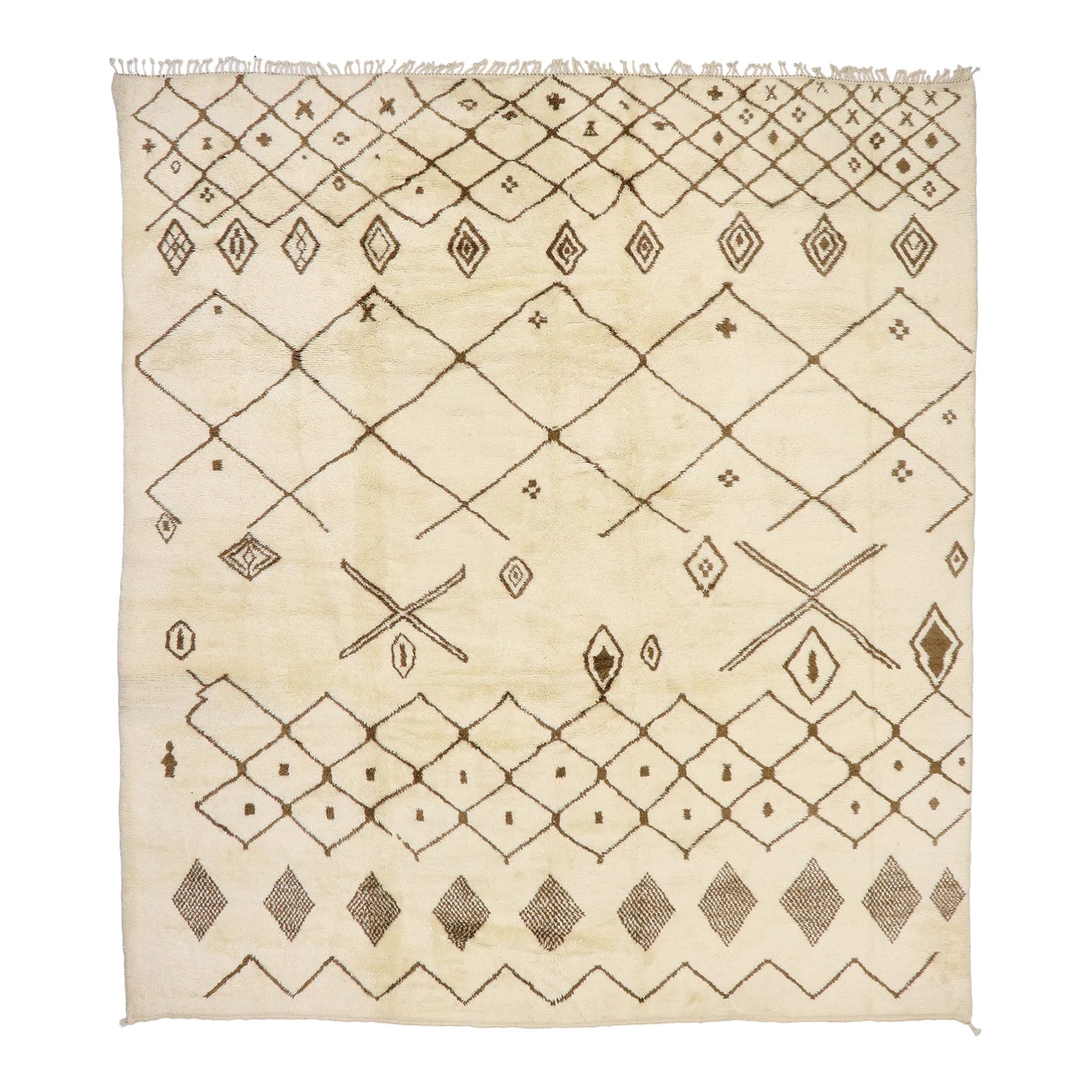 Large Authentic Berber Moroccan Rug - 11'11 X 13'02 | Chairish
