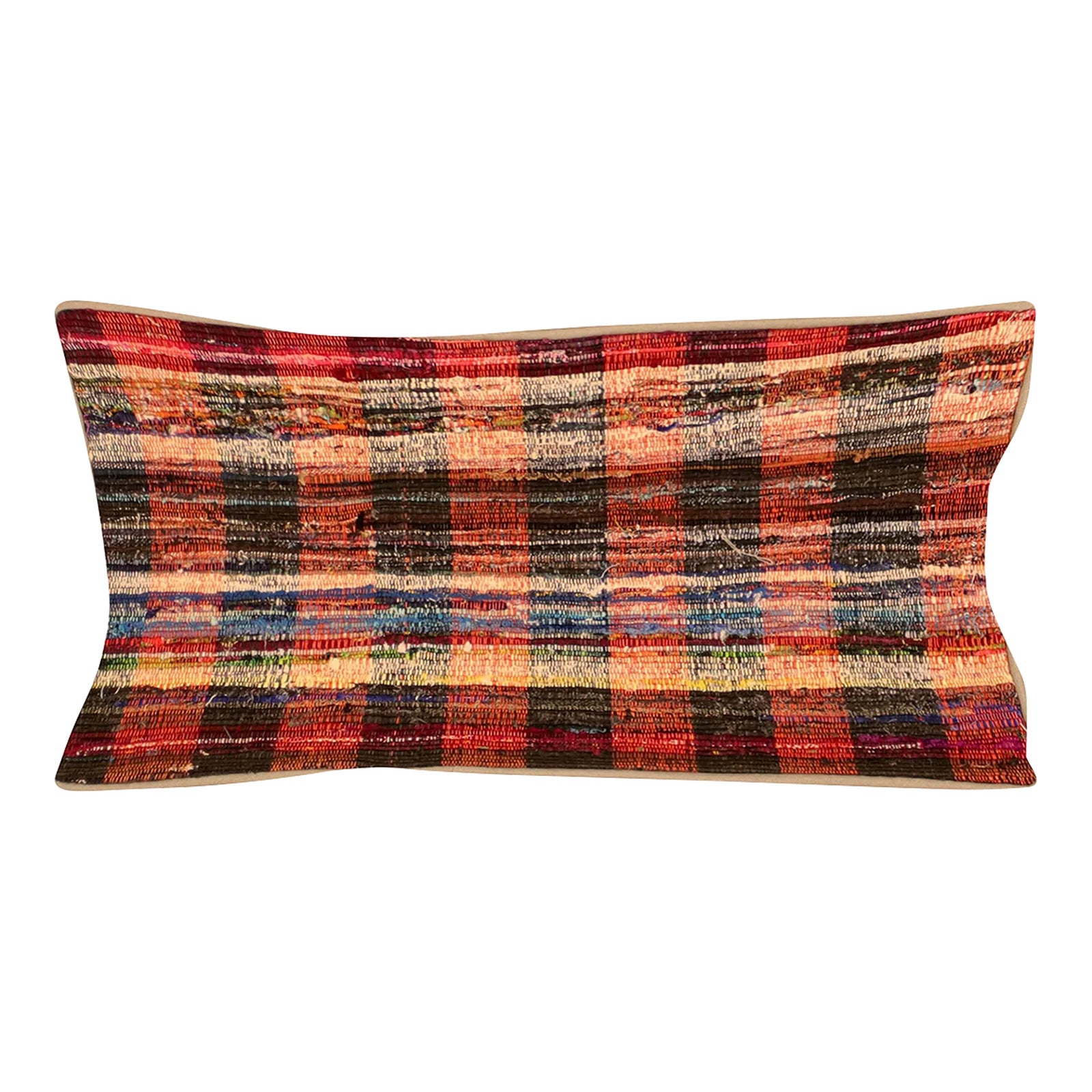 1960s Turkish Rag Pillow | Chairish