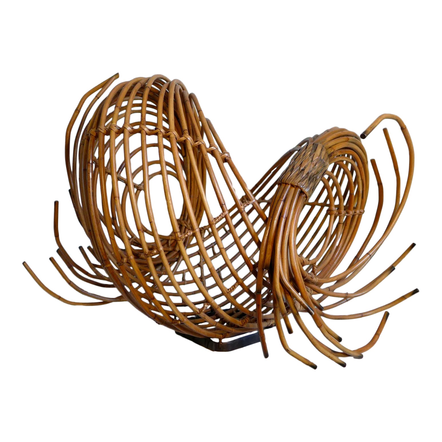 Late 20th Century Abstract Reed Sculpture Stunning Large Japanese Style ...