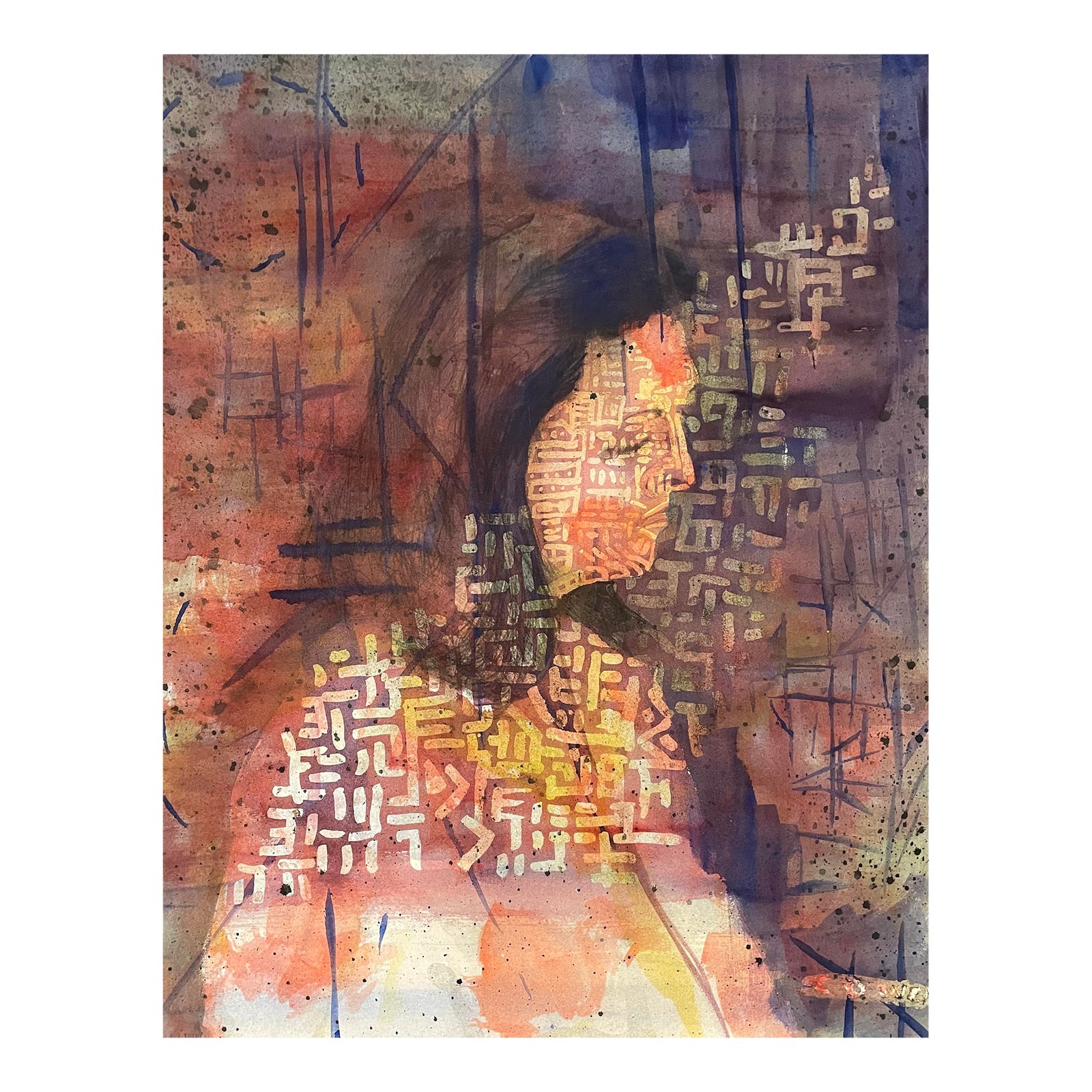 Modern Portrait by Beth Cowen | Chairish