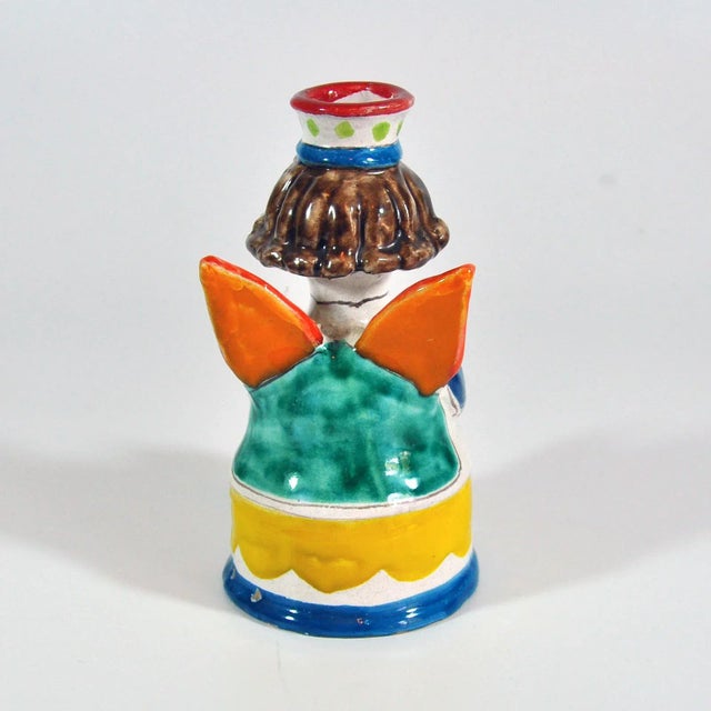 Desimone Figural Angel With Cymbals Candle Holder | Chairish