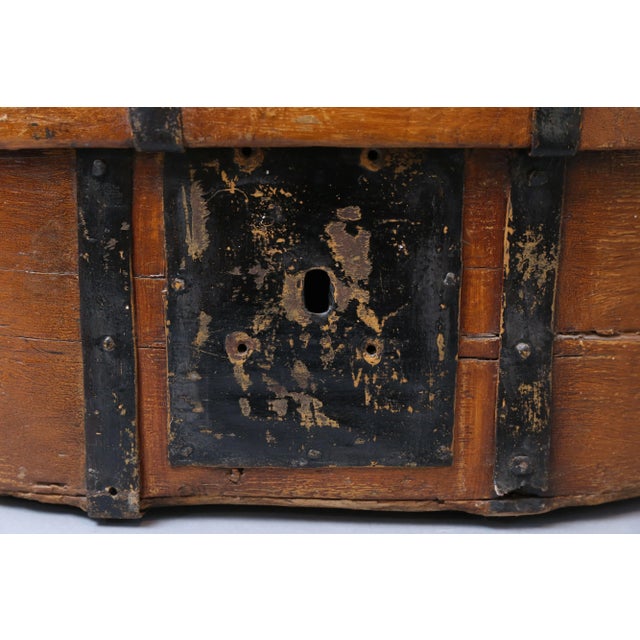 19th-C. Swedish Baroque Box with Iron Mounts | Chairish