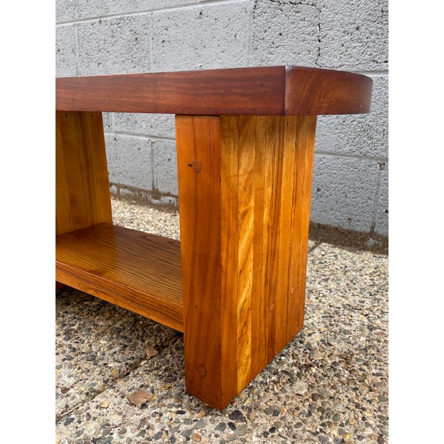Vintage Studio Made Mortise & Tenon Petite Bench | Chairish