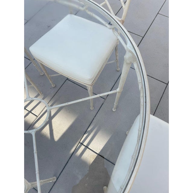 Vintage Chinoiserie Brown Jordan Dining Patio Set | Chairish