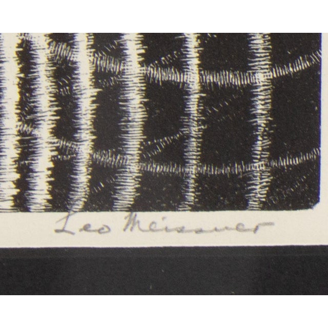 “Four Chimes” Limited Edition Wood Engraving by Leo Meissner | Chairish