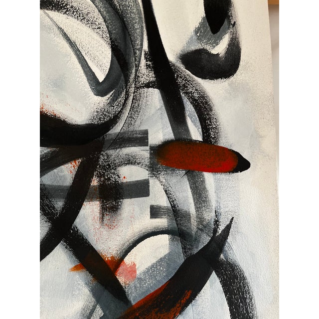 Manuscript Abstract Painting | Chairish