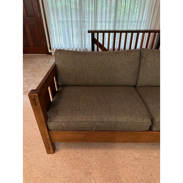 1990s Stickley Mission Collection "Settle" Two-Seat Sofa | Chairish