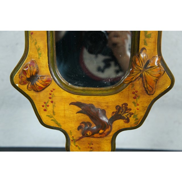 Vintage Folk Art Painted Relief Bird Ladybug Butterflies Vanity Wall ...