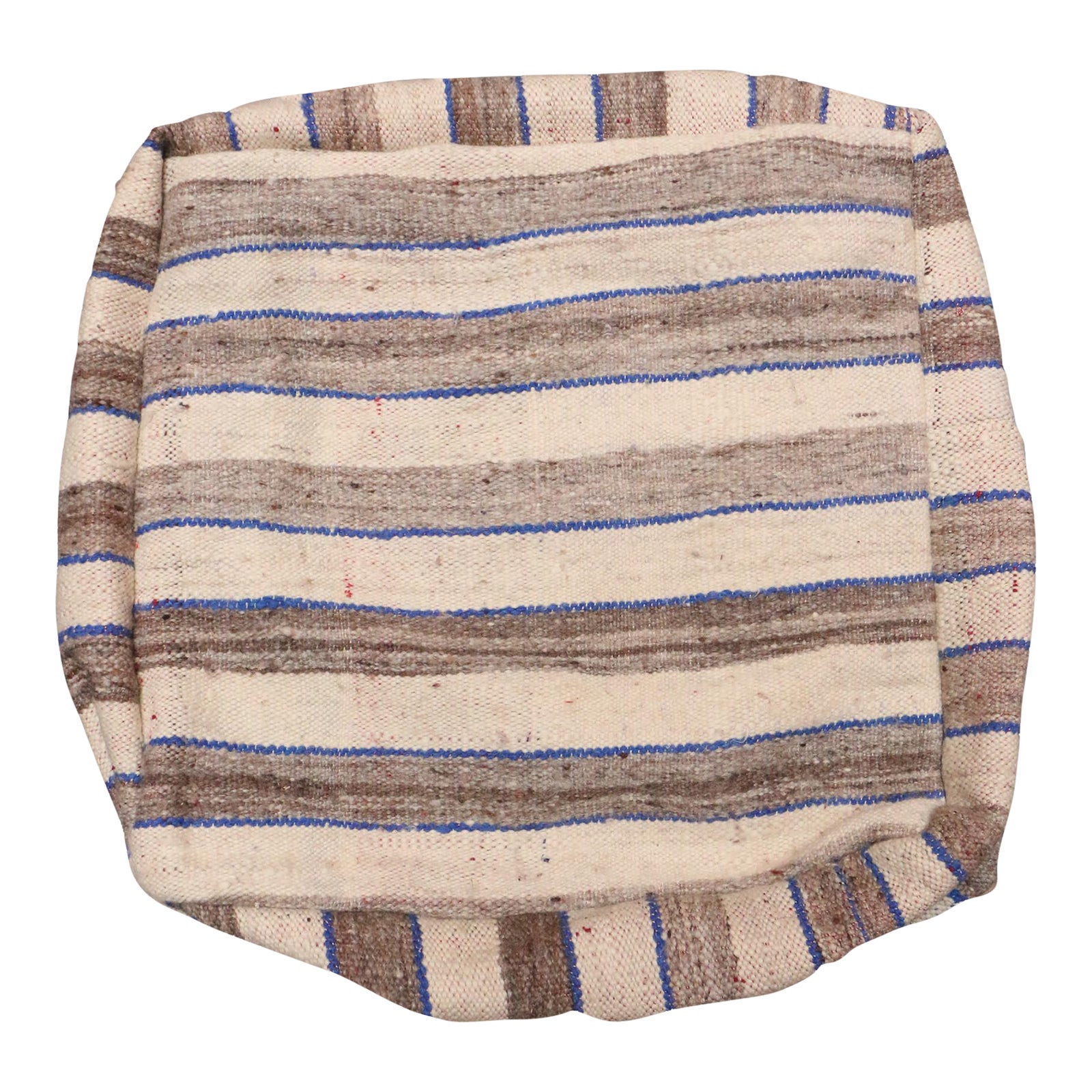 Moroccan Handmade Square Pouf Cover | Chairish