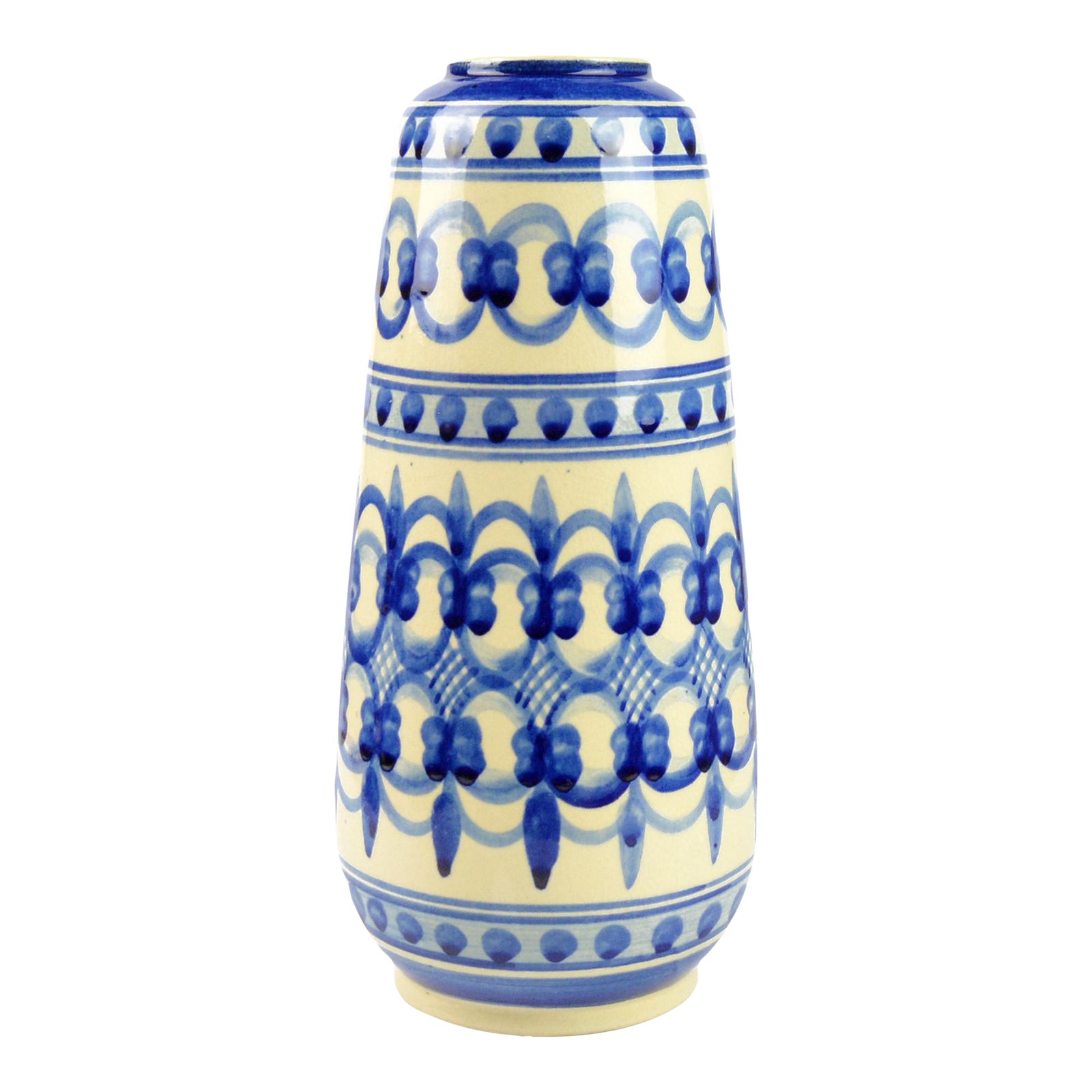 1950s Large Rustic Ceramic Vase, Kll Karl Louis Lehmann Germany | Chairish