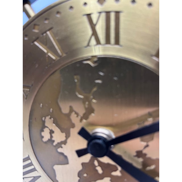 1970s Modernist Brass Mantel Clock, Weimar Germany | Chairish