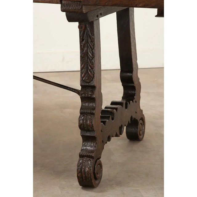 Spanish Oak Extending Dining Table | Chairish