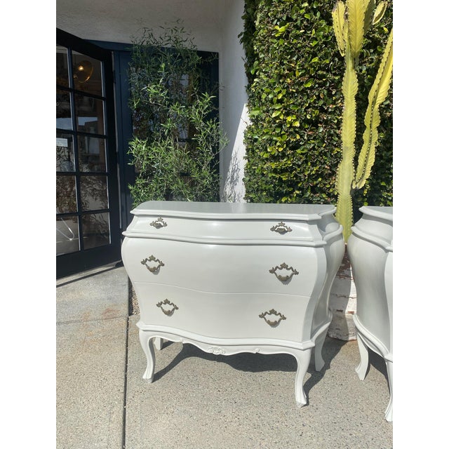 Vintage Pair of Solid Wood Bombay Chests | Chairish