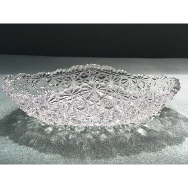Early 20th Century Daisy Button Pattern Early Pressed Glass Trinket ...