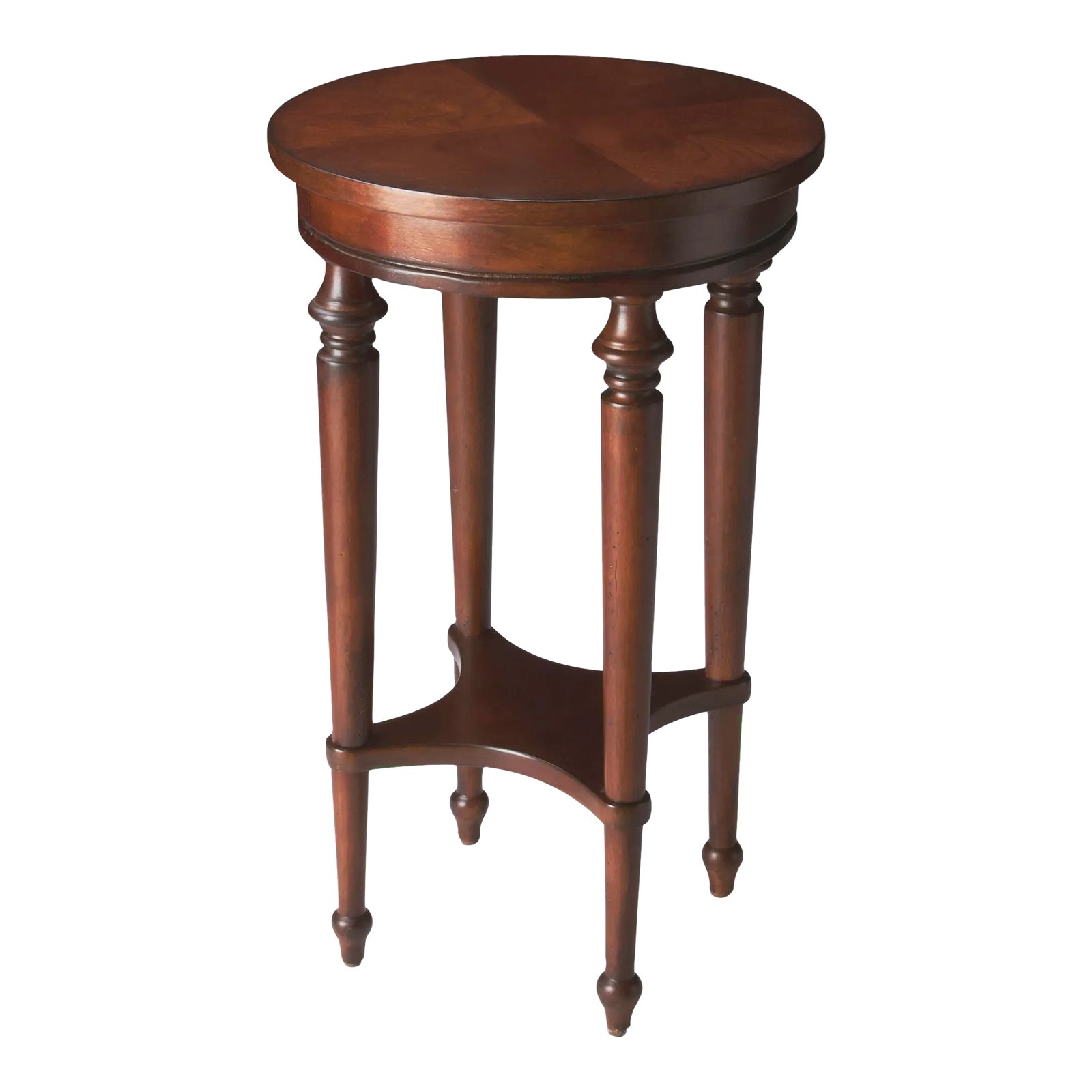 well Accent Table, Dark Brown | Chairish