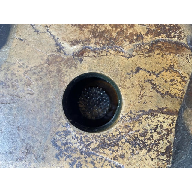 Vintage Ikebana Slate Vase | Chairish